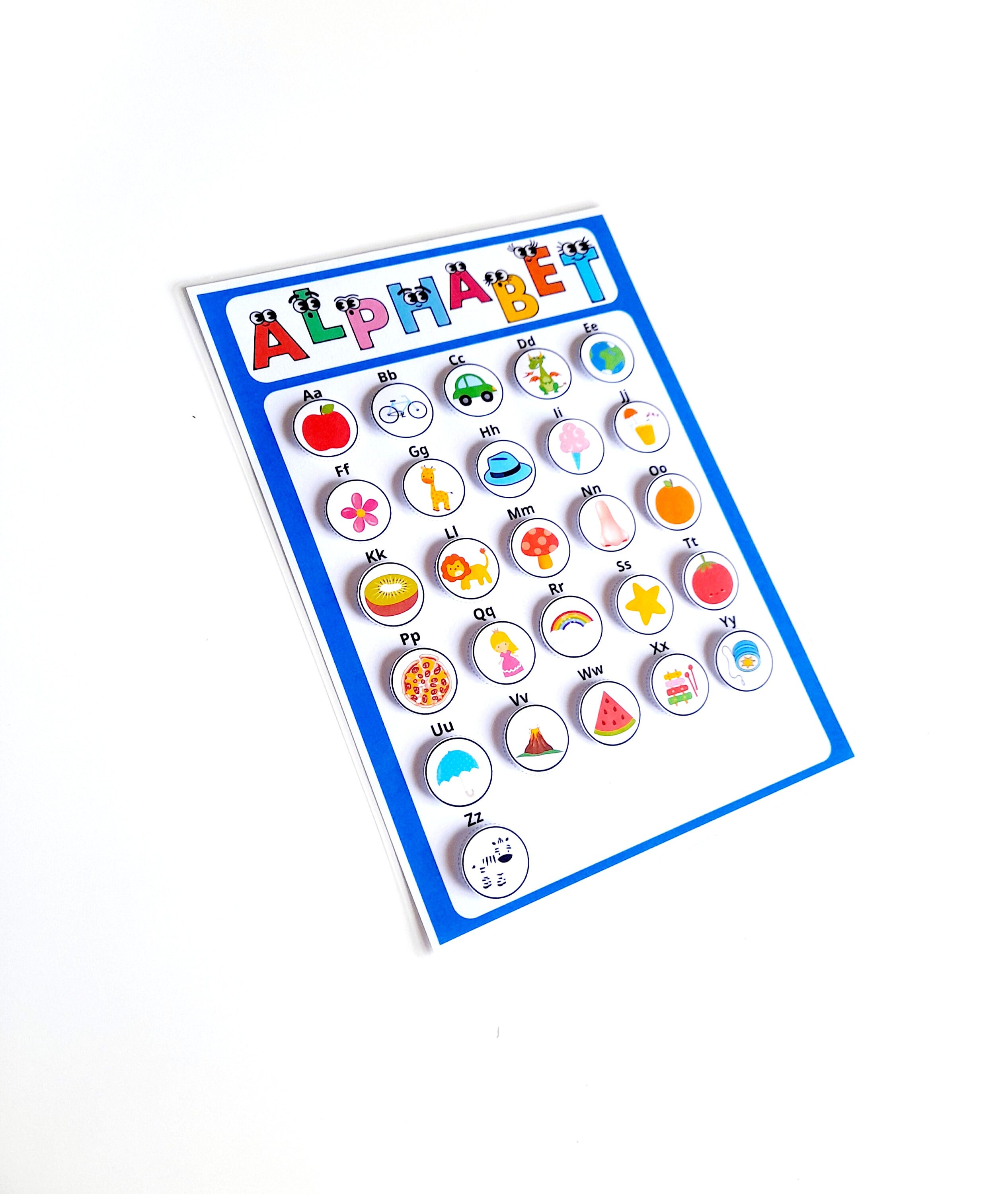 Beginning Sound Worksheet, Phonics Activity , Alphabet Game, Alphabet ...
