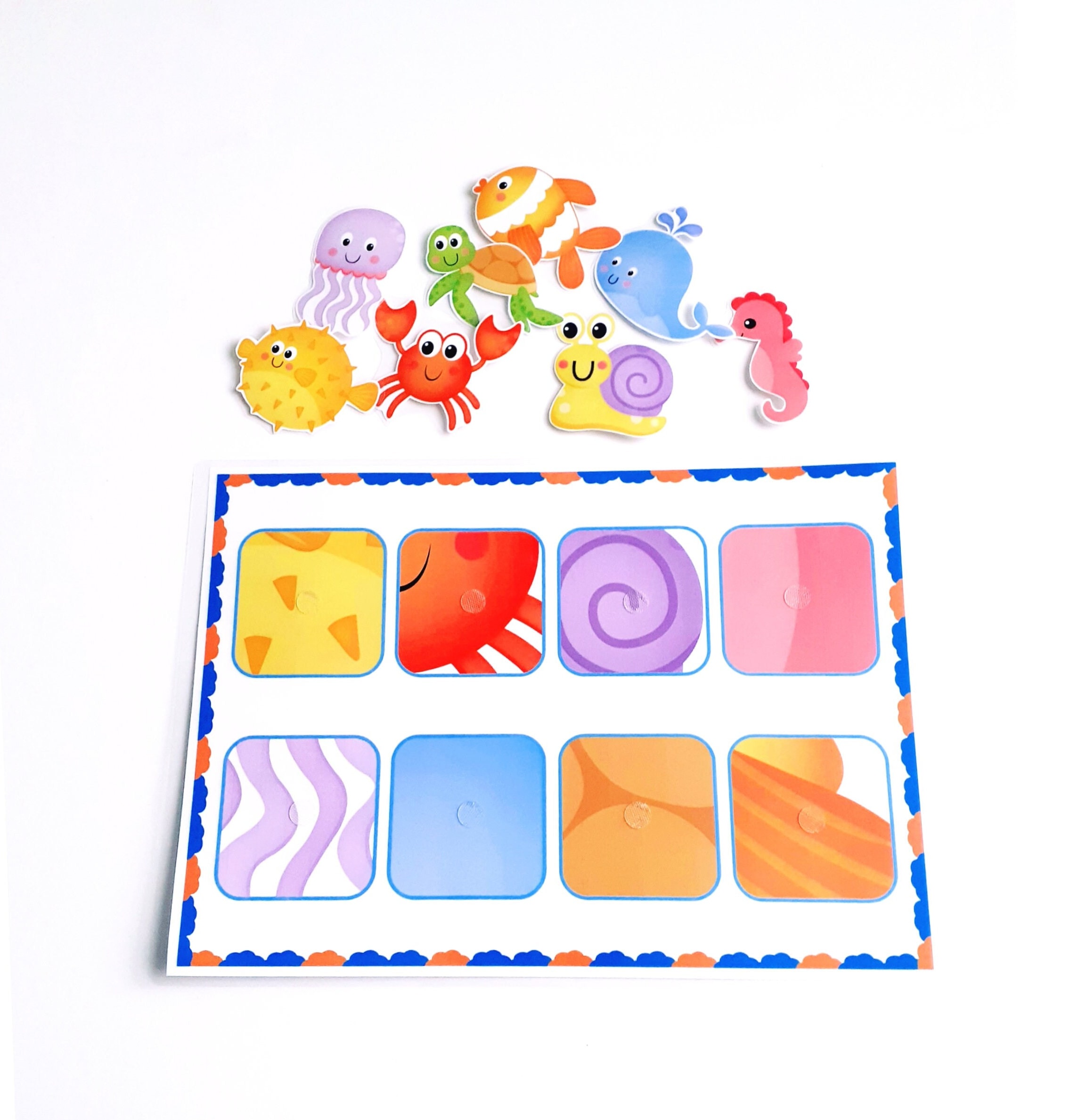 Sea Animal Matching Game Printable Activity for Toddlers and ...