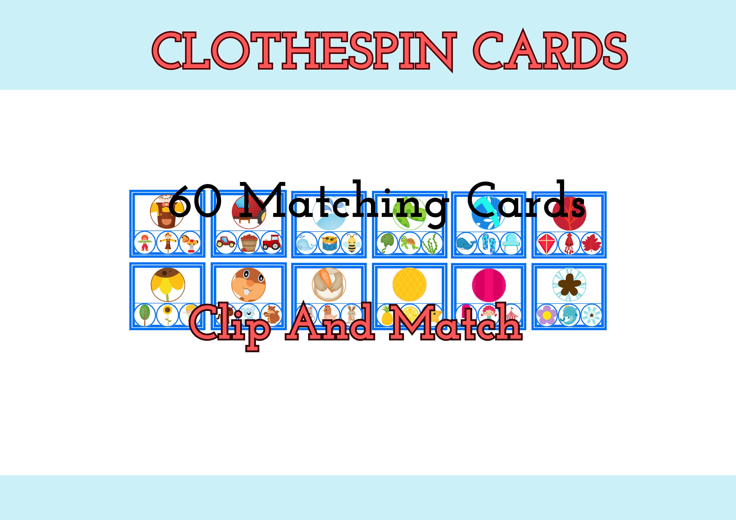 Pattern Matching Cards, Fine Motor Skills, Pattern Activity - Etsy