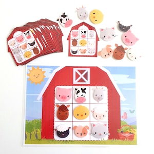 Animal Pattern Activity, Printable Animal Matching Game - Etsy
