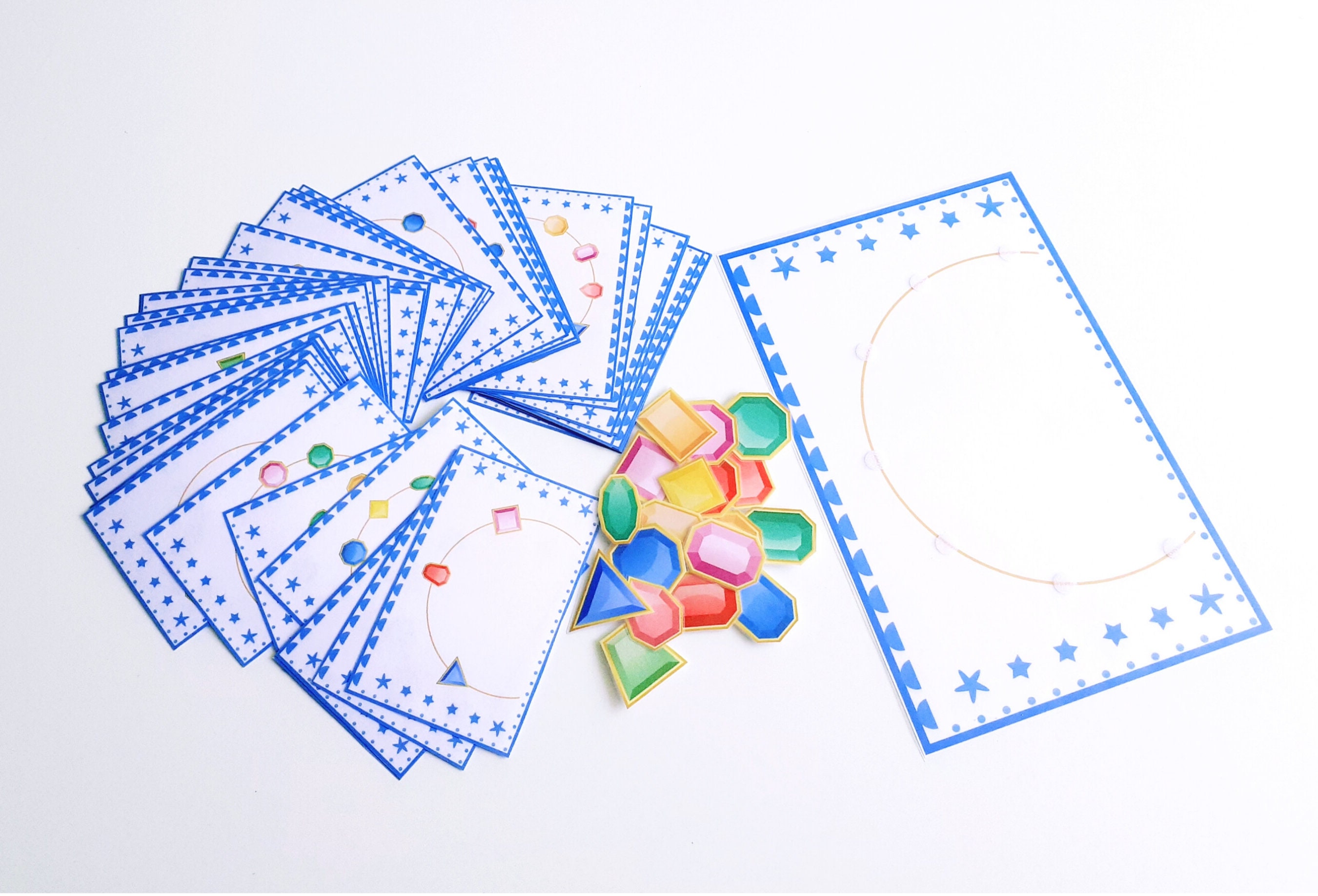 Printable Pattern Activity With Diamond, Shape Matching Activity - Etsy