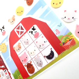 Animal Pattern Activity, Printable Animal Matching Game - Etsy
