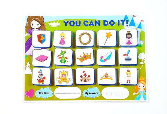 Princess Reward Chart Printable Behavior Chart - Etsy