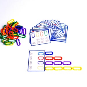 Chains Counting Activity, Counting Toys for Toddlers - Etsy