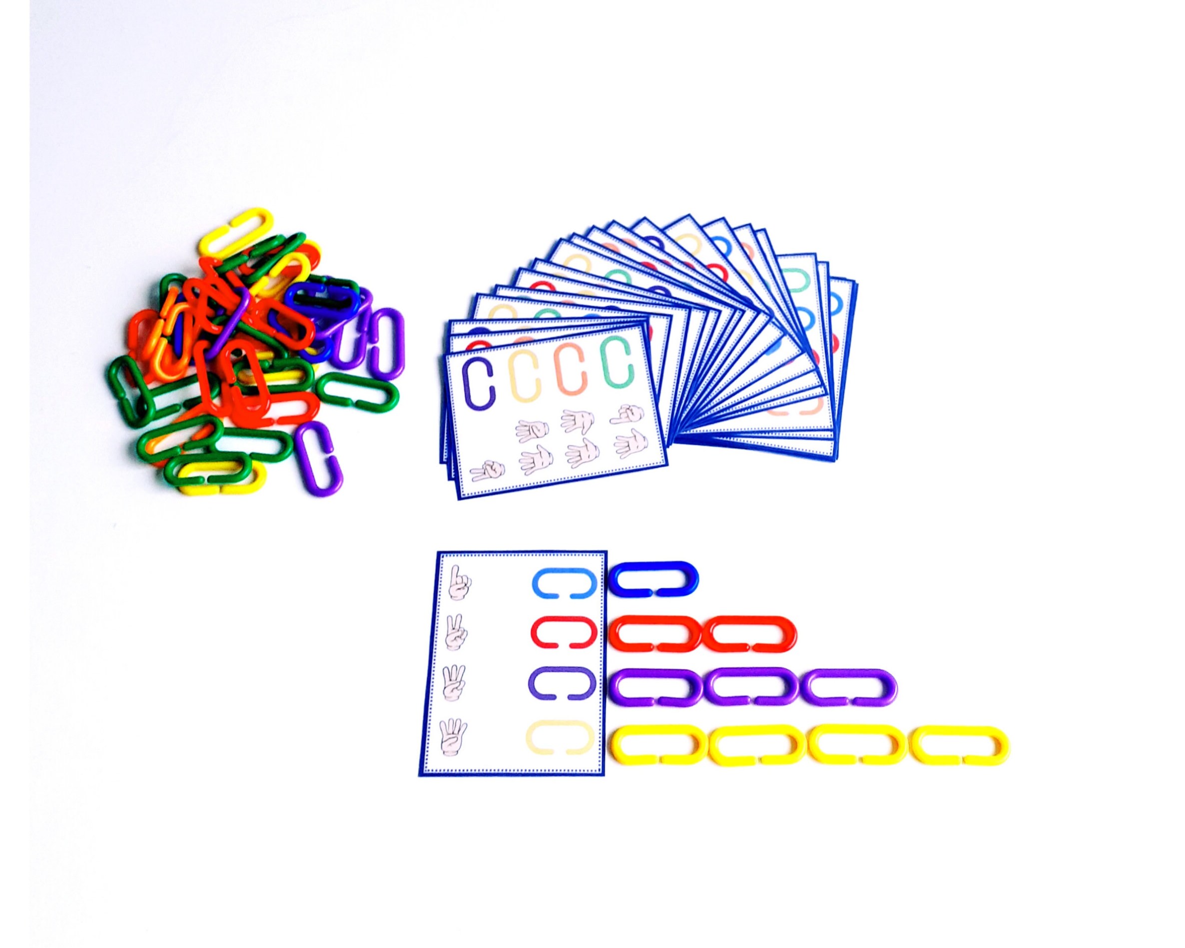 Chains Counting Activity, Counting Toys for Toddlers - Etsy