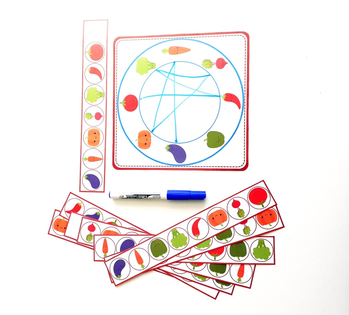 Vegetable Wheel Activity Fruit and Vegetable Matching - Etsy
