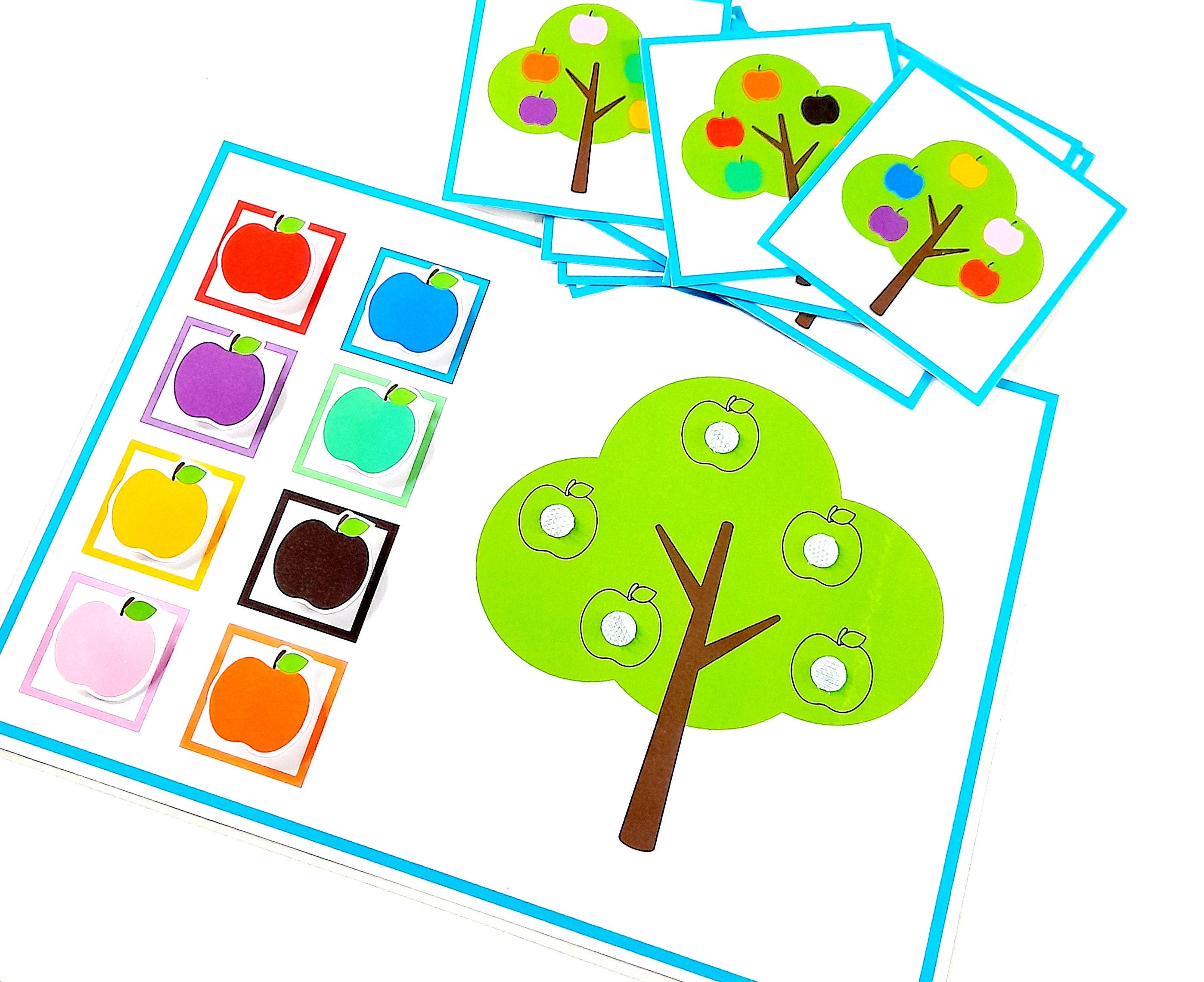 Apple Pattern Activity, Kindergarten Pattern Activities, Color Matching ...