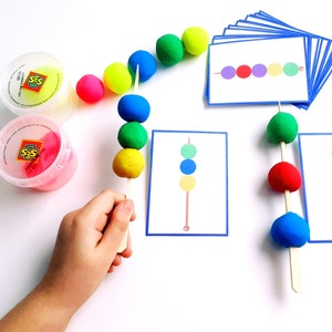 Play Dough Sequences, Pattern Activity With Play Dough ,fine Motor ...