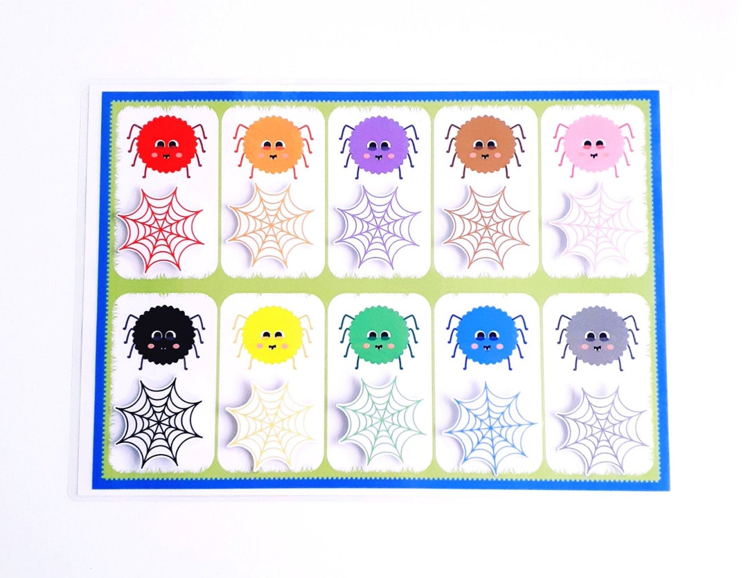 Color Matching Printable, Color Matching Game, Fine Motor Activities ...