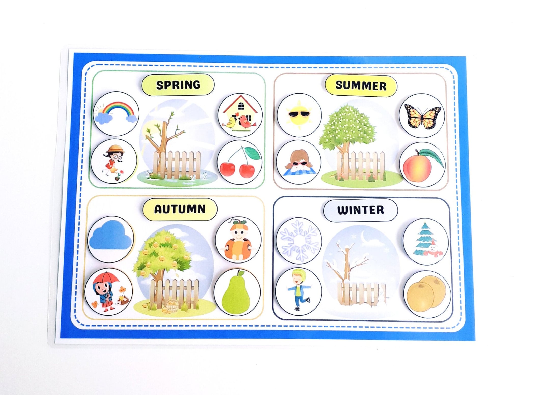 Match the Season, Printable Seasons Activity, Sort by Season ...