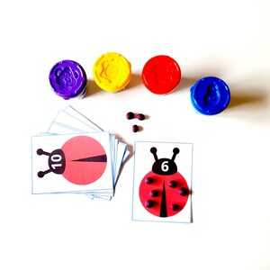 Play Dough Activity Mats, to Count 1 to 10, Kindergarten Worksheets ...