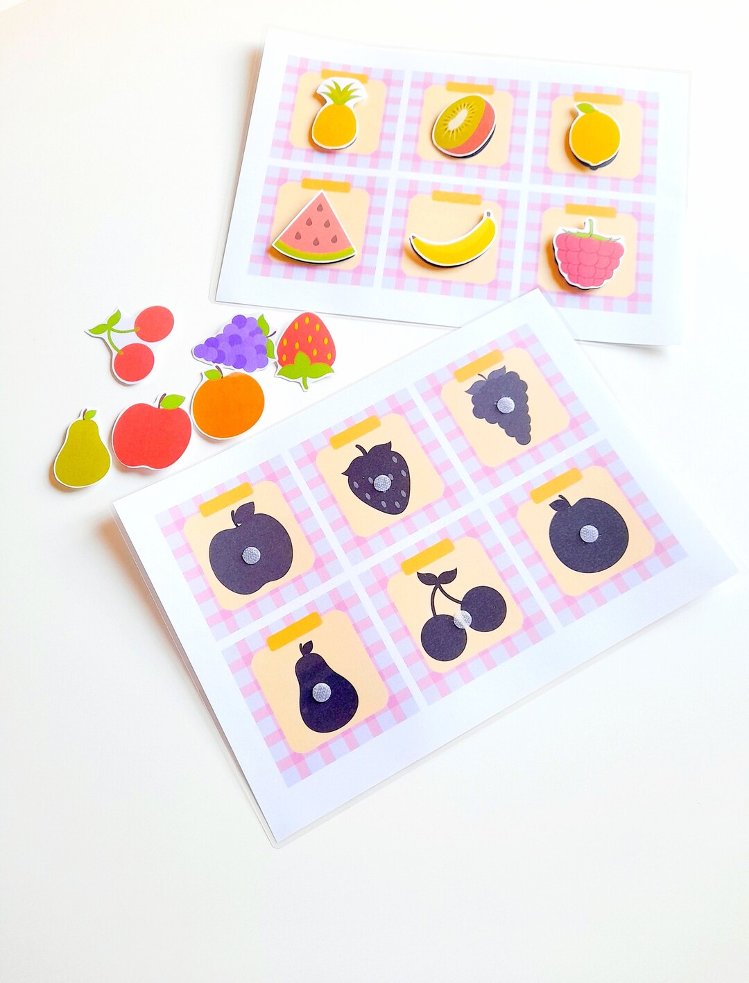 Fruit Shadow Matching Activity for Toddlers - Etsy