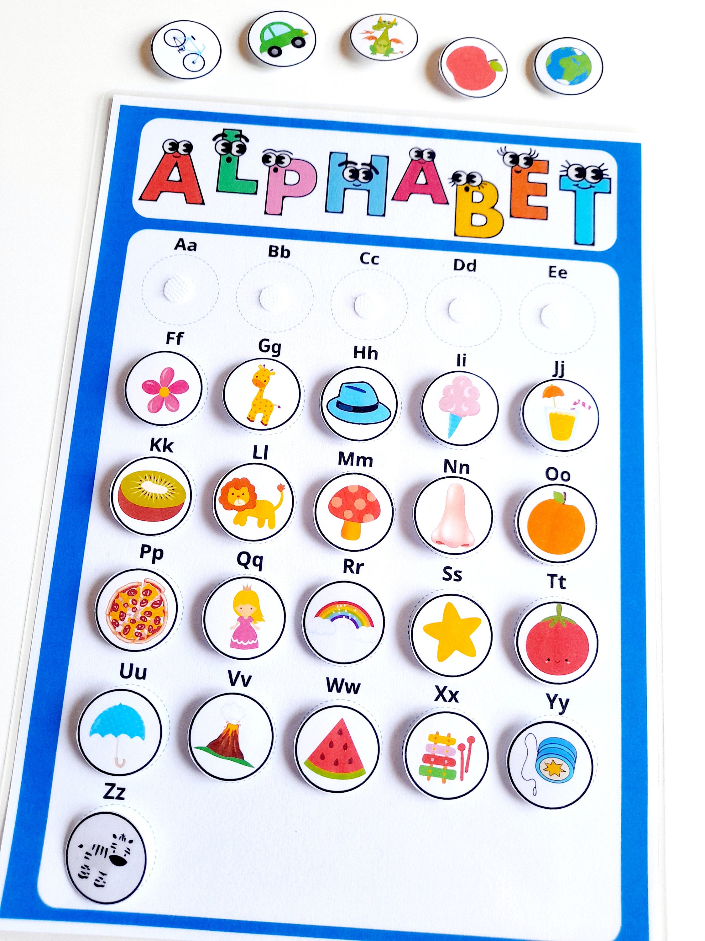 Beginning Sound Worksheet, Phonics Activity , Alphabet Game, Alphabet ...