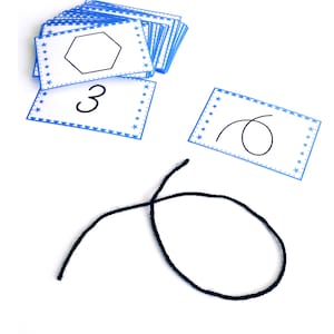 Pattern Activity With Thread, Hands on Montessori Activities, Fine ...