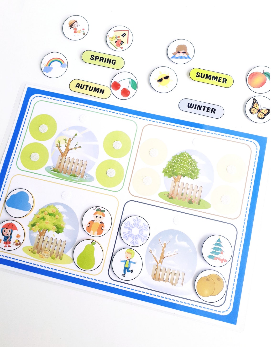 Match the Season, Printable Seasons Activity, Sort by Season ...