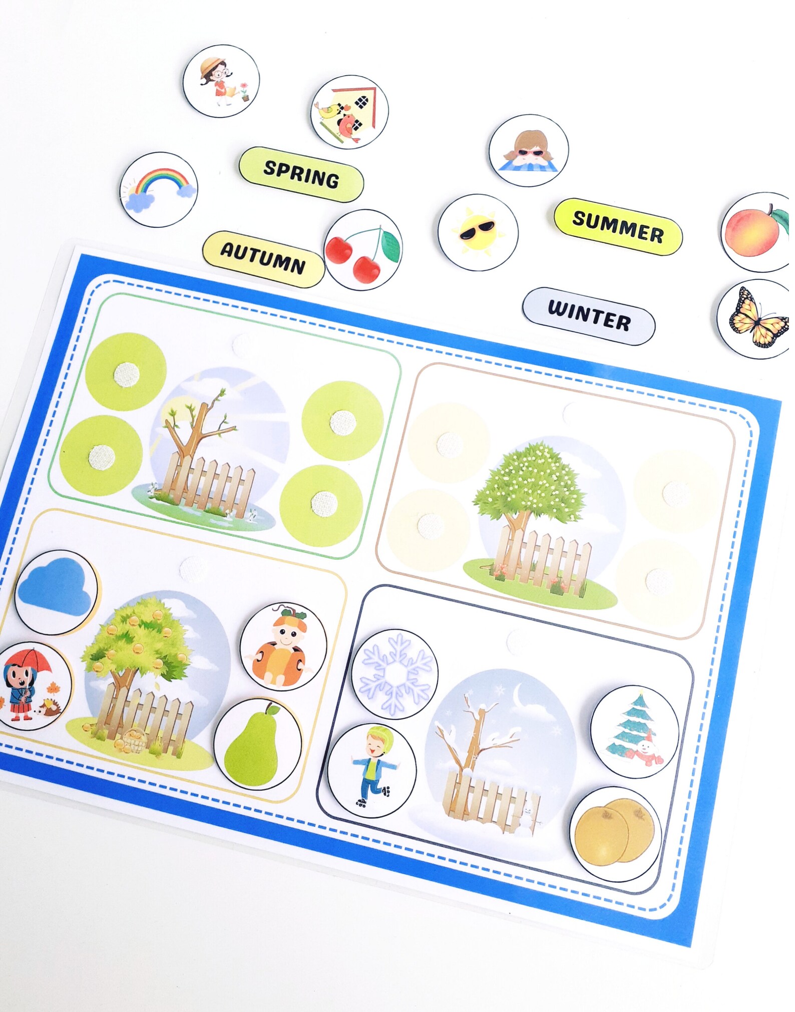 Match the Season, Printable Seasons Activity, Sort by Season ...