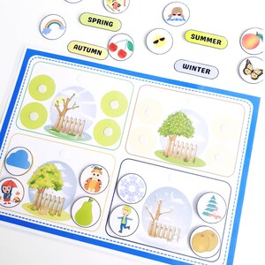 Match the Season, Printable Seasons Activity, Sort by Season ...