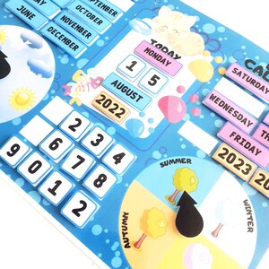 Daily Calendar, Printable Perpetual Calendar, Printable Calendar ...