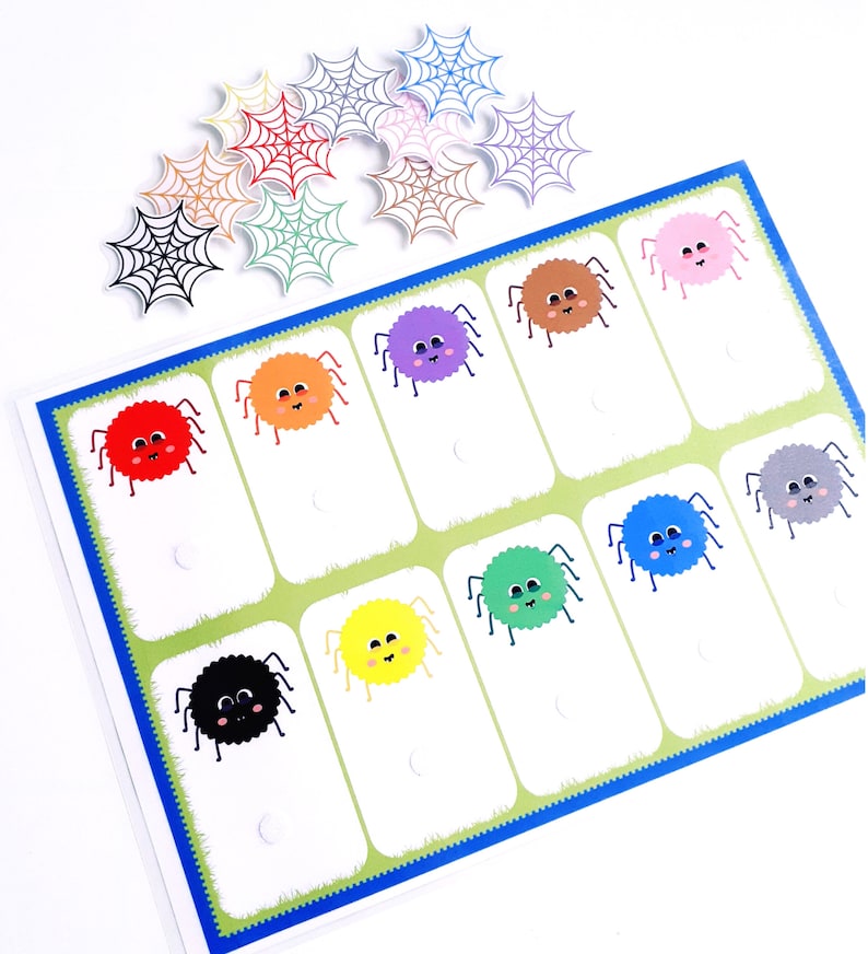 Color Matching Printable, Color Matching Game, Fine Motor Activities ...