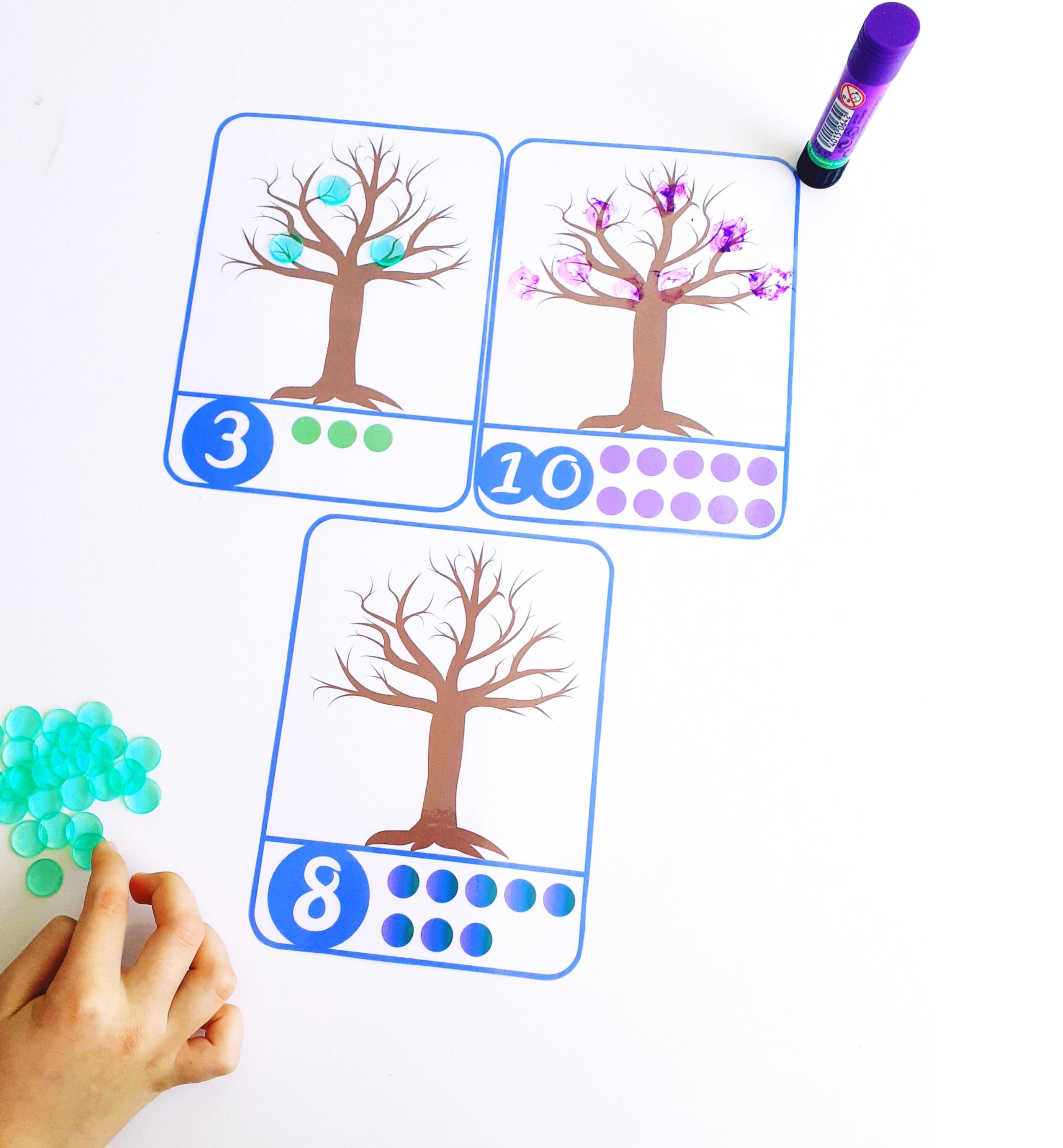 Counting Activity ,numbers 1 to 10 Count for Kids, Learn to Count, Fine ...