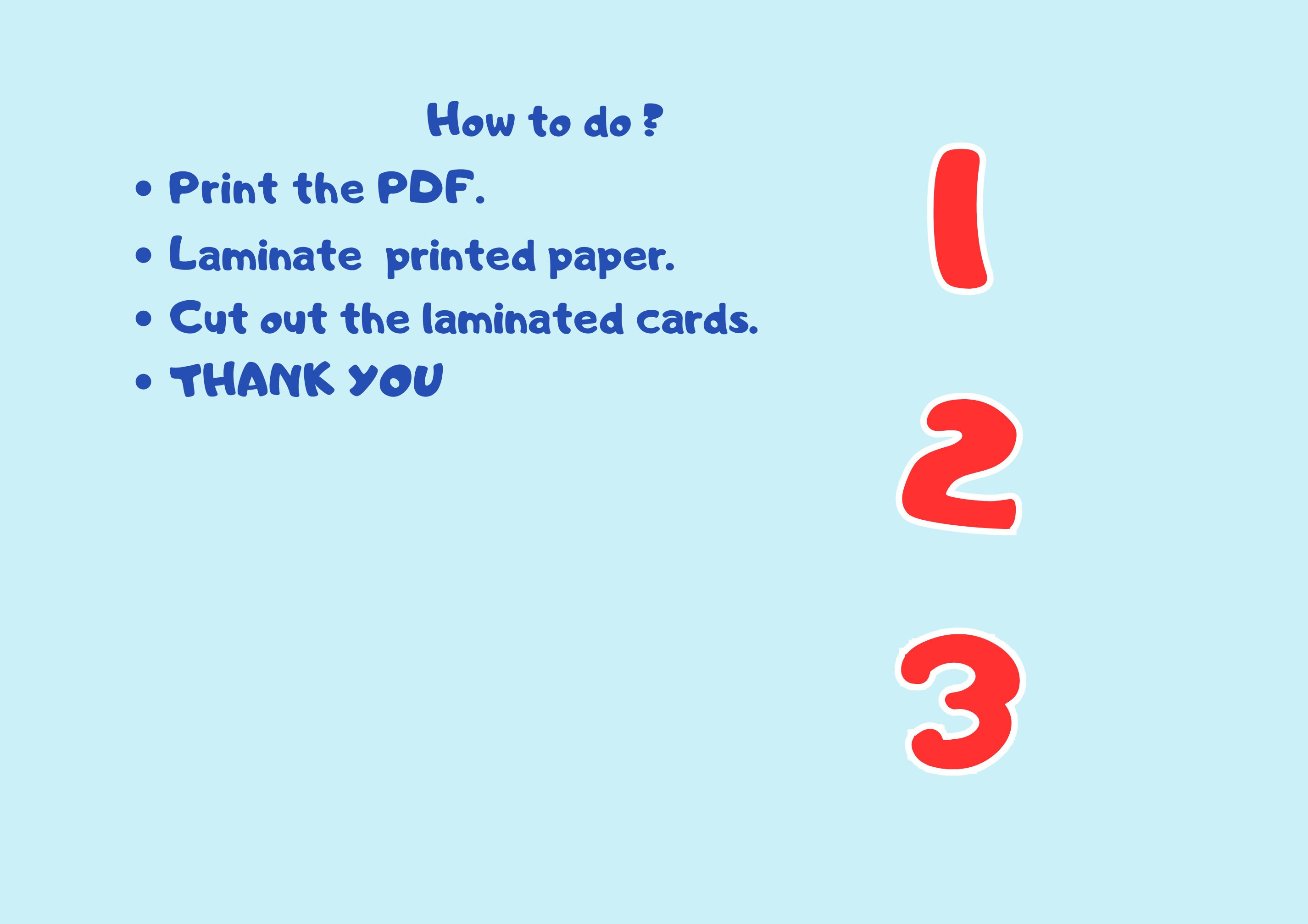 Summer Number Flash Cards, Printable Counting Cards Activity - Etsy