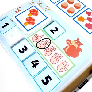 Autumn Counting Activity, Preschool Counting, Kindergarten Worksheets ...