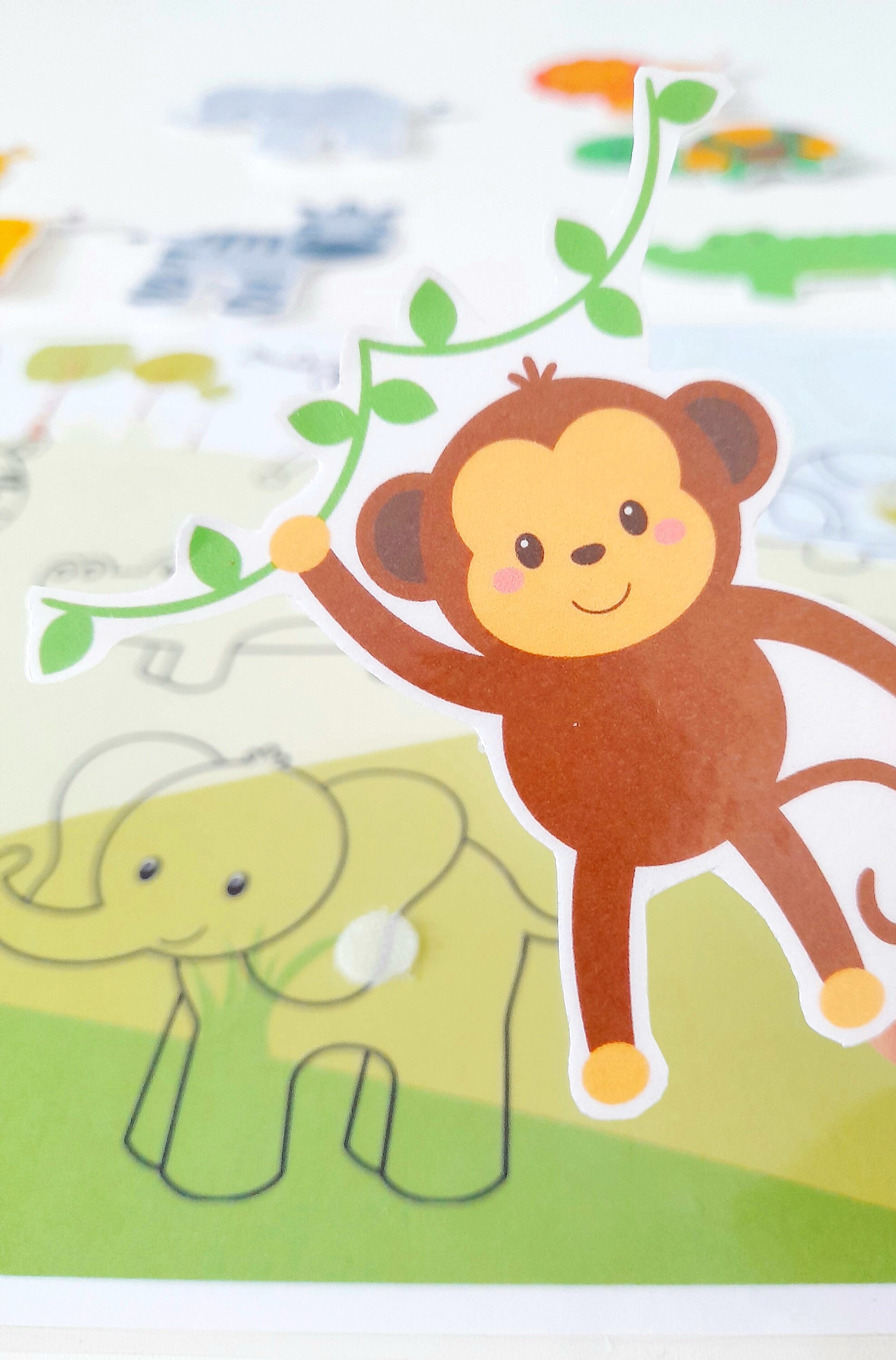 Safari Animal Matching Activity for Toddlers and Preschoolers - Etsy