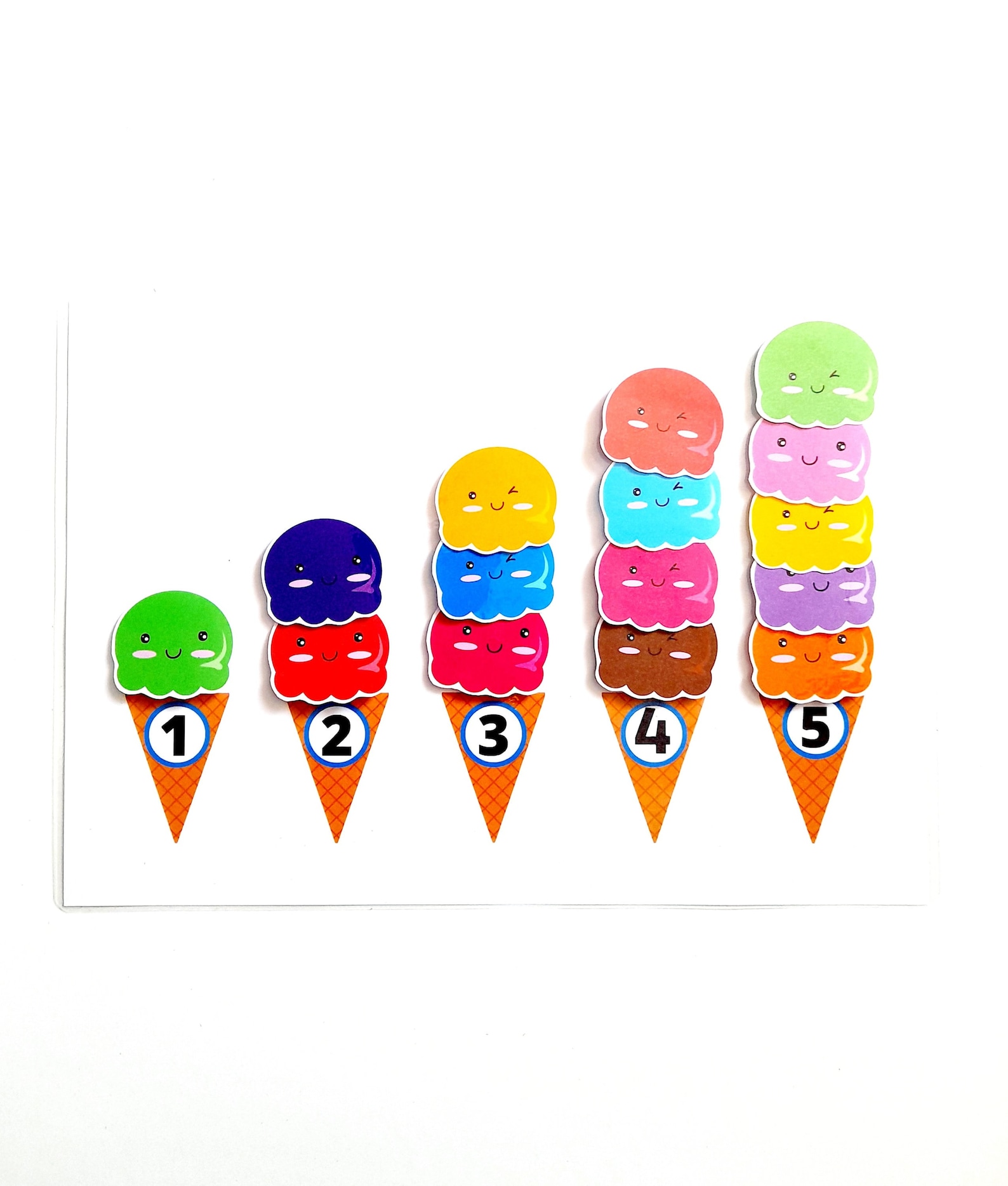 Ice Cream Counting Activity and Busy Book for Toddlers - Etsy