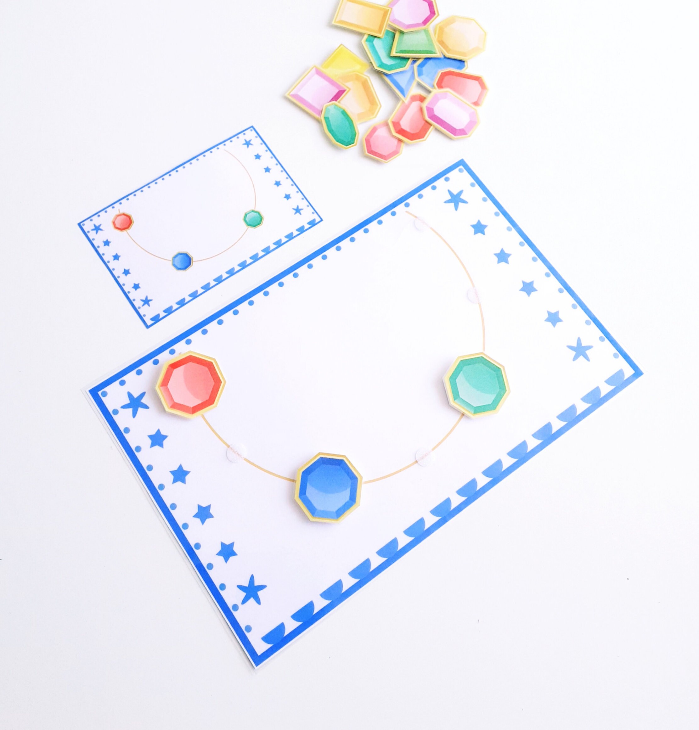 Printable Pattern Activity With Diamond, Shape Matching Activity - Etsy