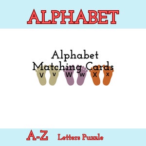 Alphabet Matching Cards, Alphabet Matching Game, Beginning Sounds ...