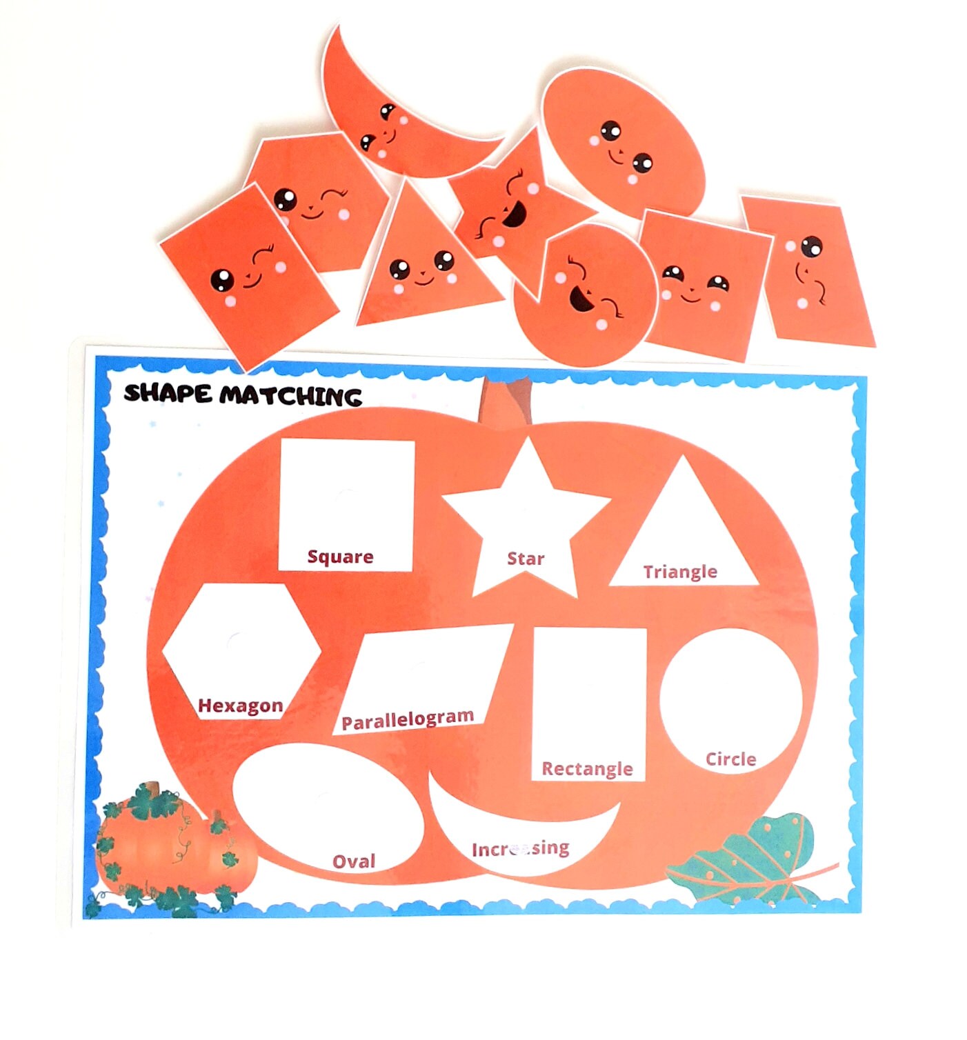 Shape Matching Game Homeschool Worksheet Preschool Shape - Etsy