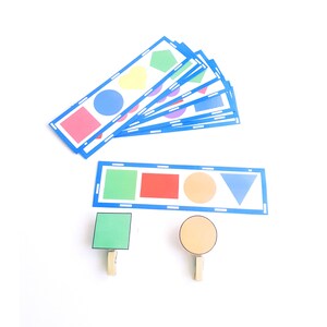 Shape Matching Game, Learning Shapes, Fine Motor Skills - Etsy
