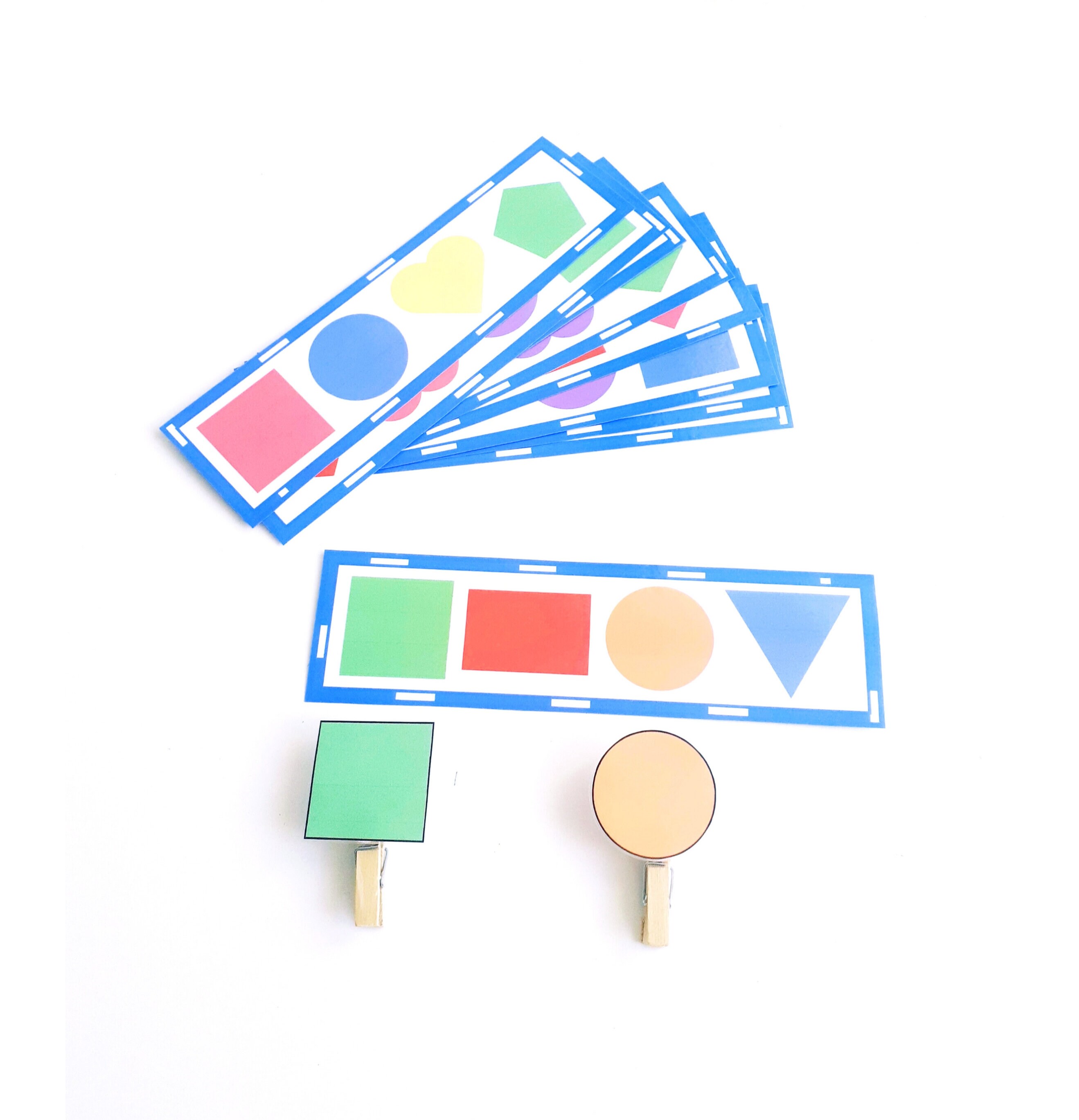 Shape Matching Game, Learning Shapes, Fine Motor Skills - Etsy