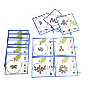 Counting Clips Cards, Counting Activity, Kindergarten Worksheets Math ...