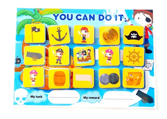 Pirate Reward Chart Printable Behaviour Chart Responsibility - Etsy