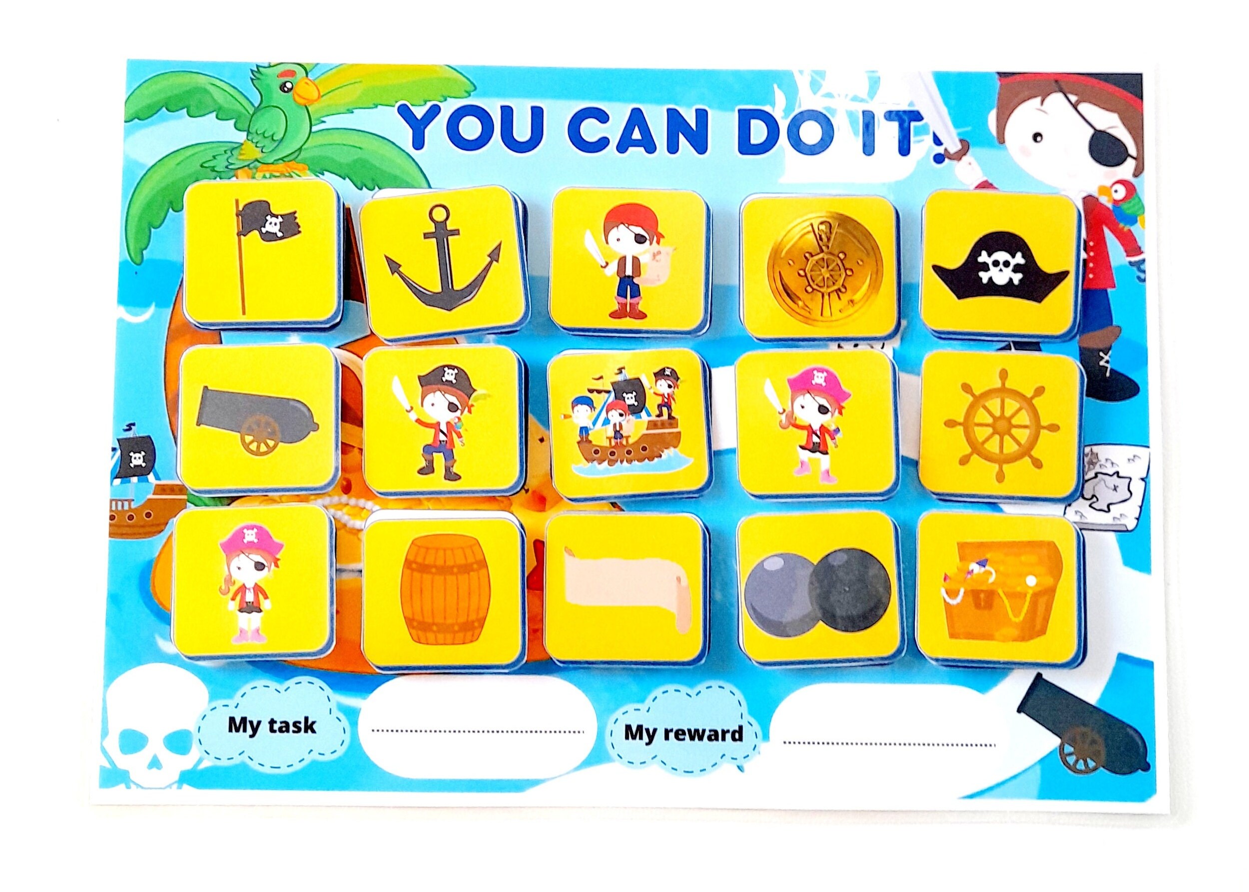 Pirate Reward Chart Printable Behaviour Chart Responsibility - Etsy