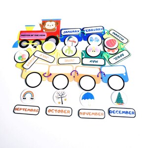 Months of the Year and Seasons , Fine Motor Activity - Etsy