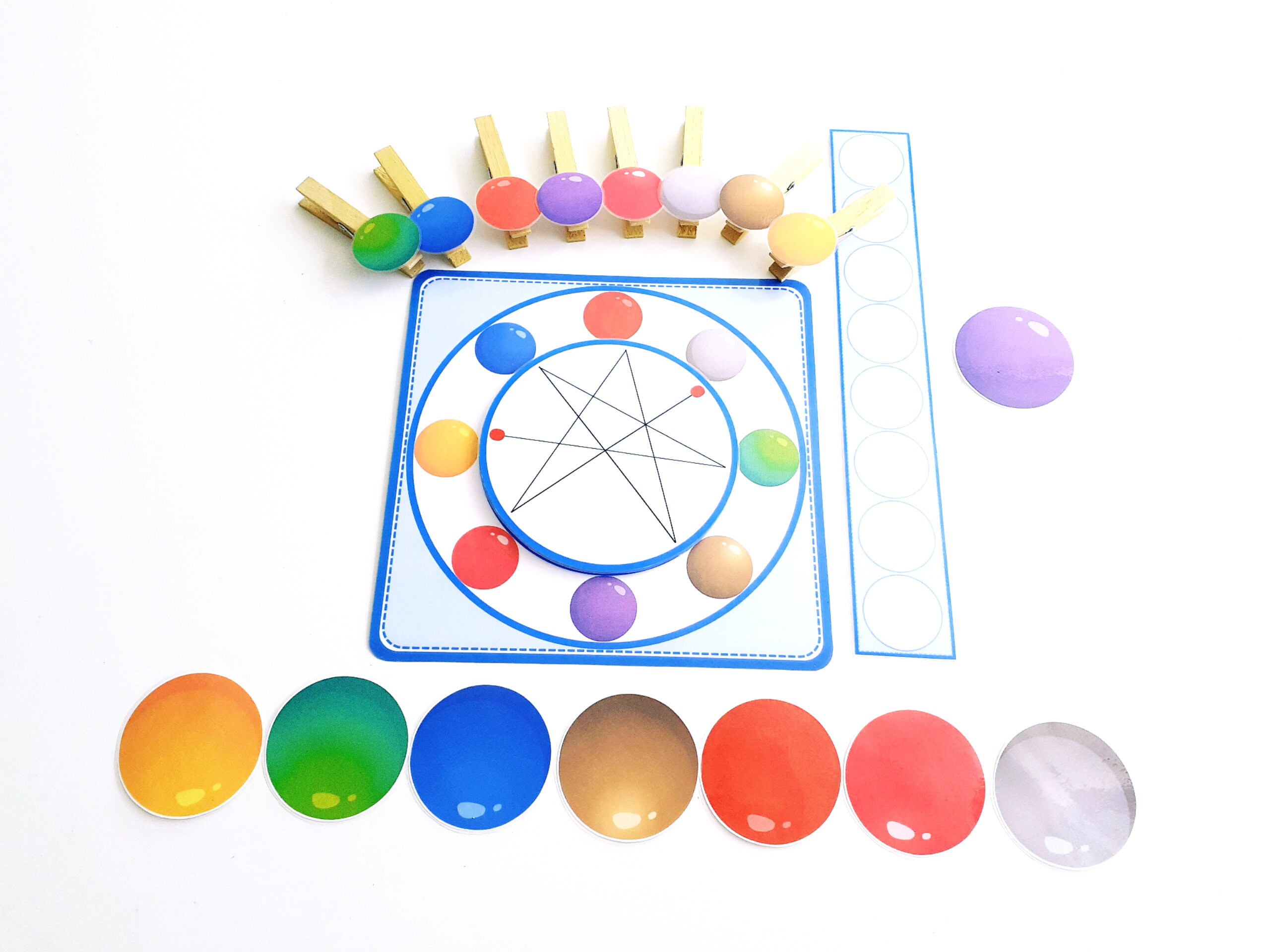 Color Wheel Activity, Matching Colors Pattern, Color Matching Game ...