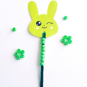 Color Sorting, Color Sorting Pipe Cleaner and Bead, Fine Motor Skills ...