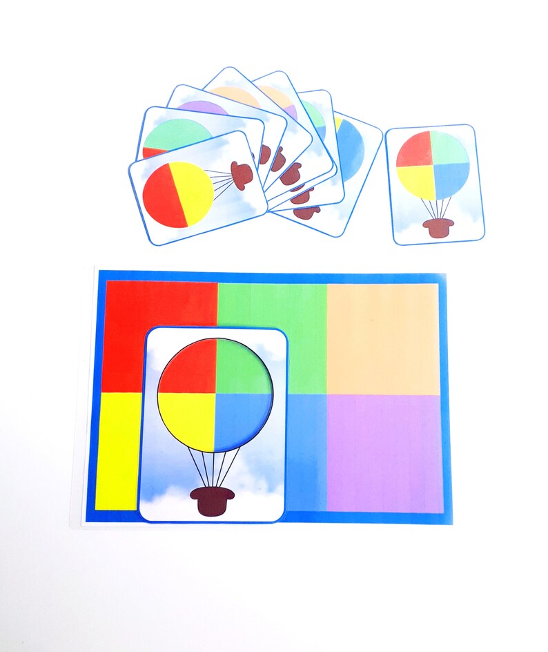 Hands on Montessori Activity Color Matching Game Fine Motor - Etsy