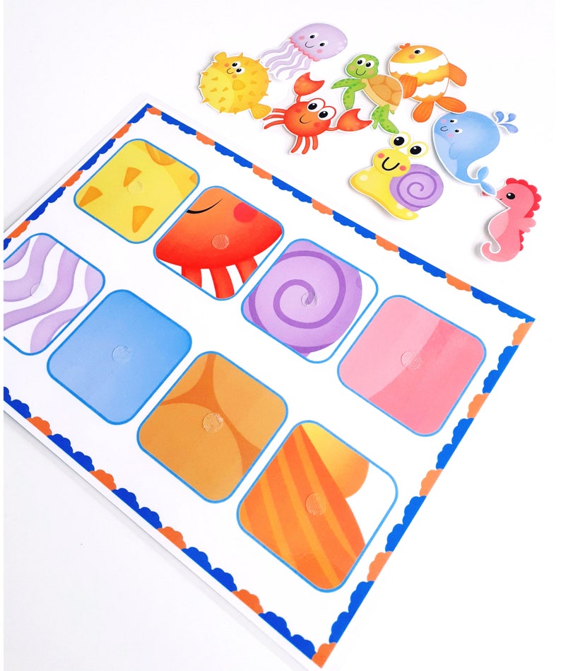 Sea Animal Matching Game Printable Activity for Toddlers and ...