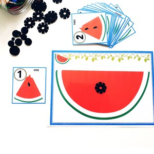 Watermelon Seed Counting Activity for Toddlers and Preschoolers, Learn ...