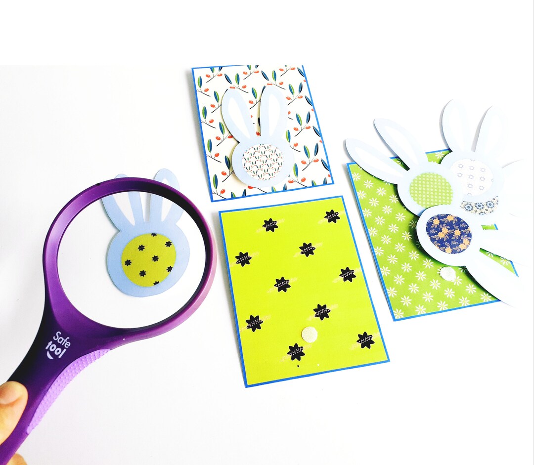 Spring Magnifying Matching Activity Cards, Fine Motor Skills. - Etsy