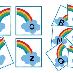 Alphabet Matching Cards, Alphabet Matching Game, Beginning Sounds ...