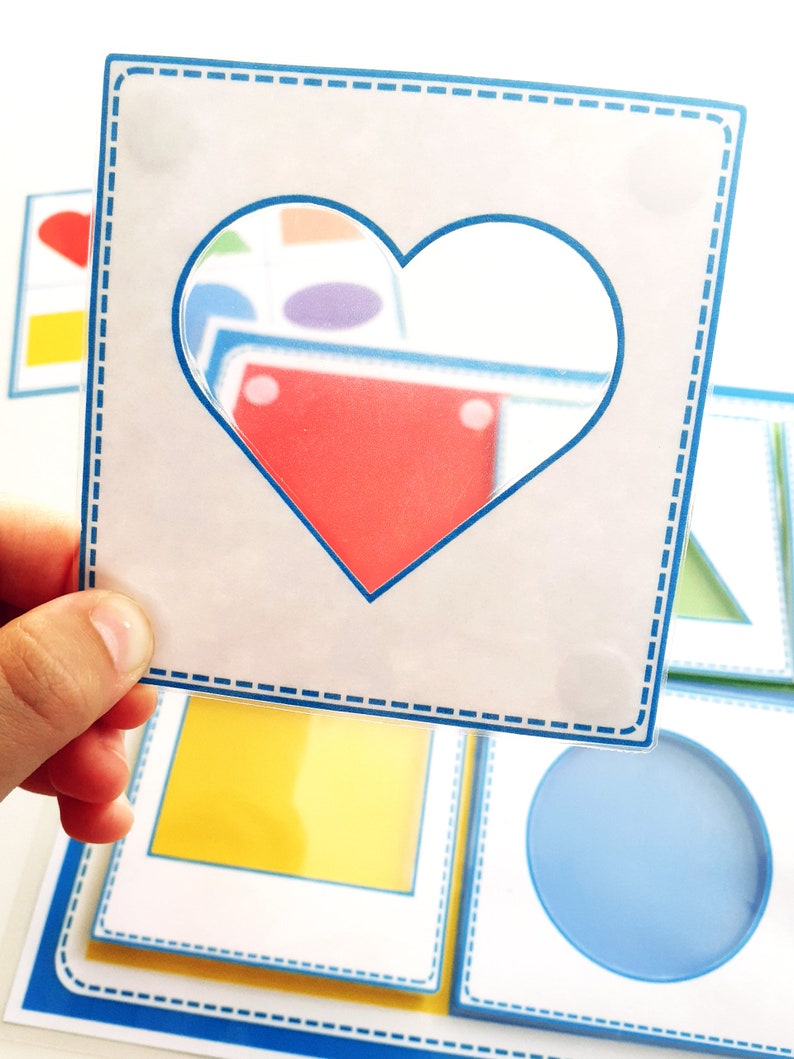 Shape Pattern Activity Shape Matching Game Fine Motor Skills - Etsy