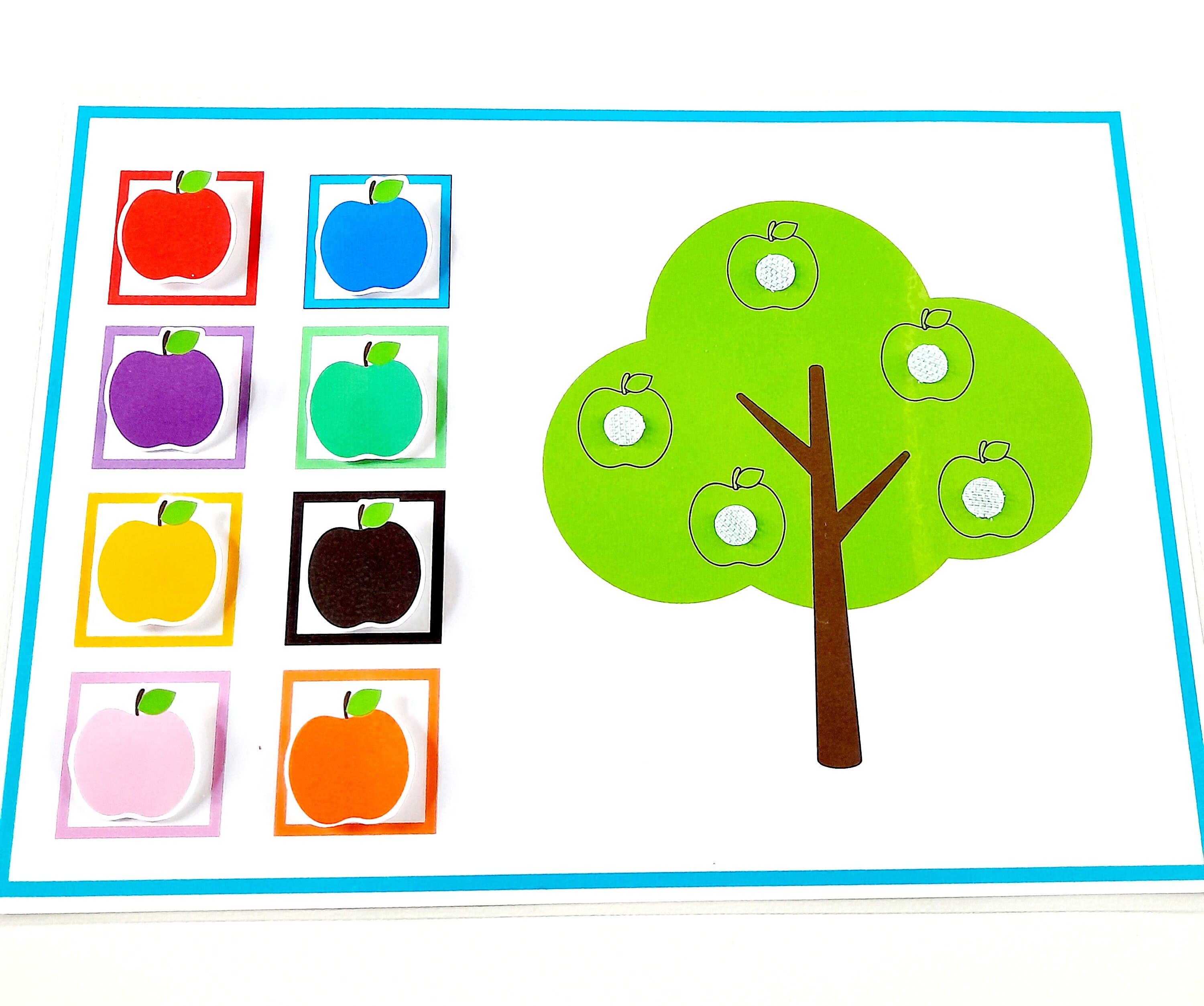 Apple Pattern Activity, Kindergarten Pattern Activities, Color Matching ...