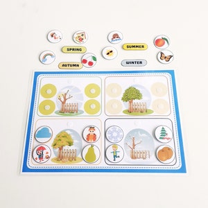 Match the Season, Printable Seasons Activity, Sort by Season ...