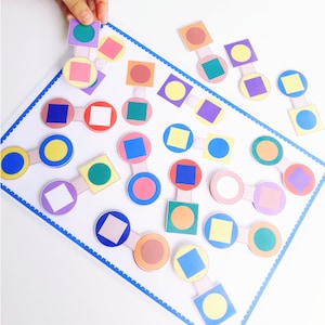 Shape Matching Activity, Shape Matching Game, Fine Motor Activities - Etsy