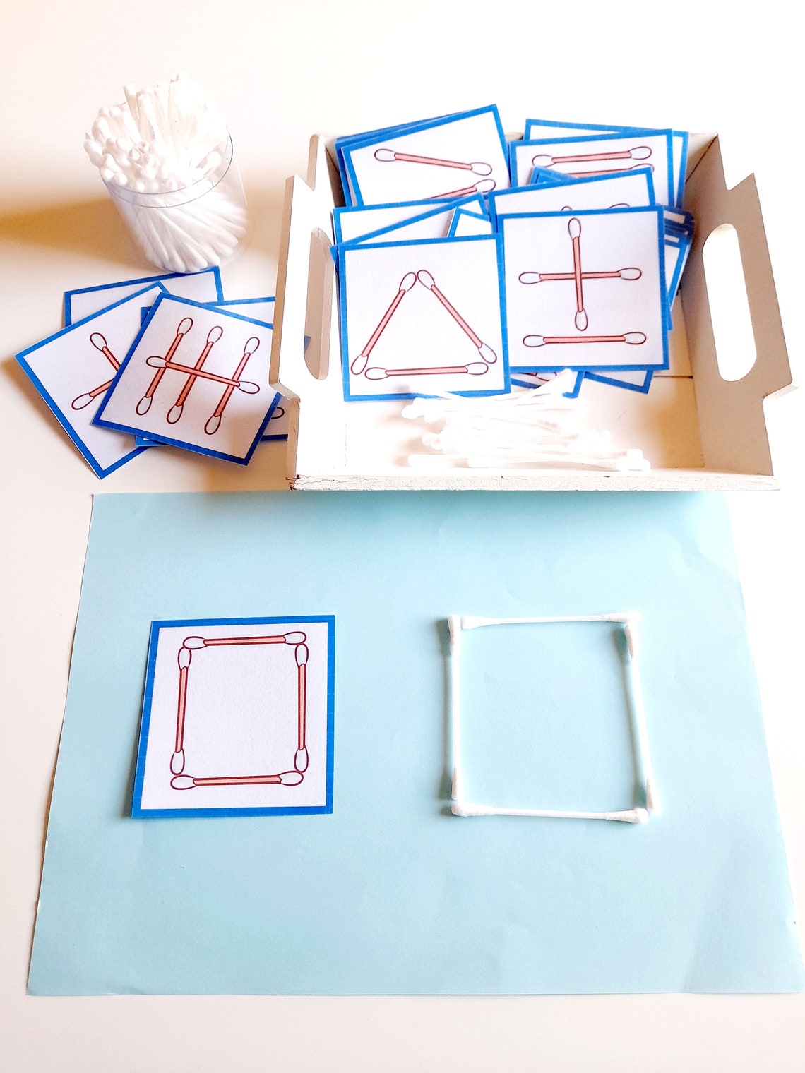 Fine Motor Activities With Q-tip for Preschool and Kindergarten Kids - Etsy
