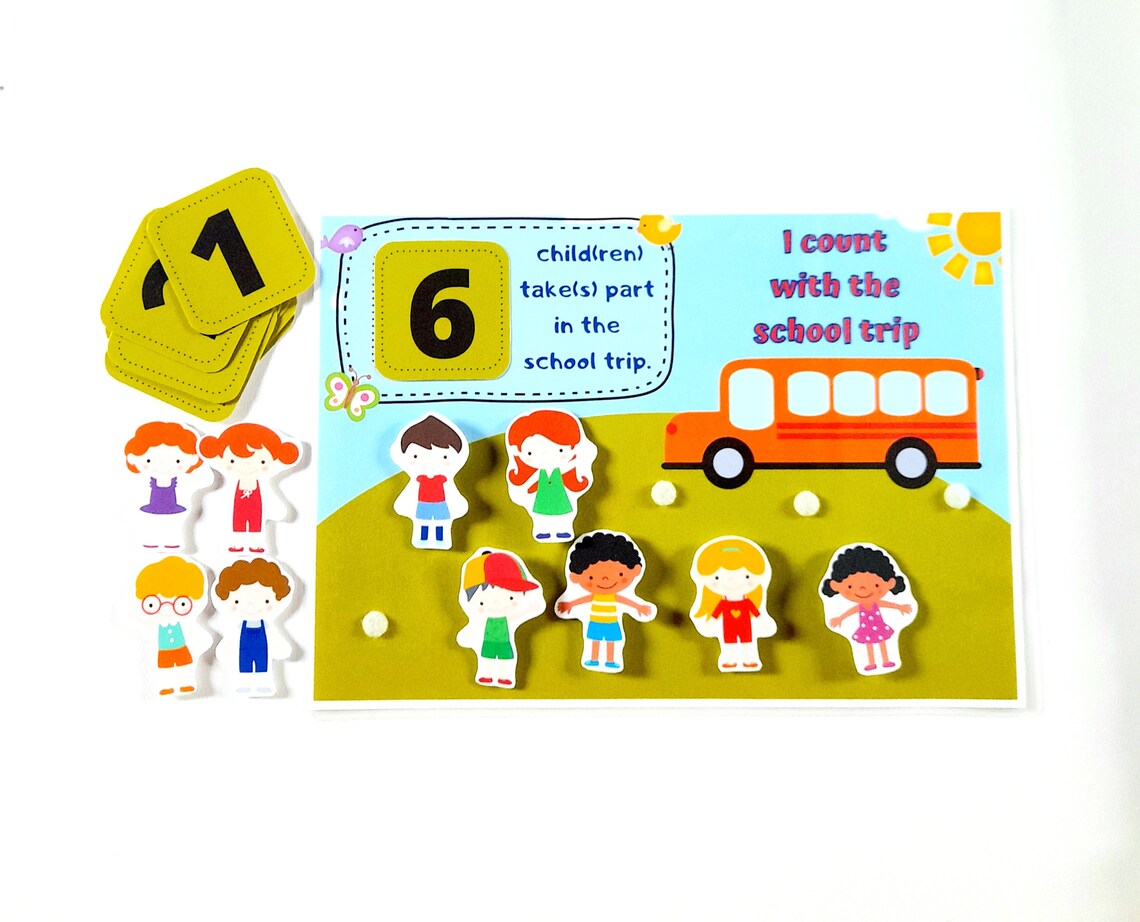Printable Counting Activity and Learn to Count From 1- 10 for Kids - Etsy
